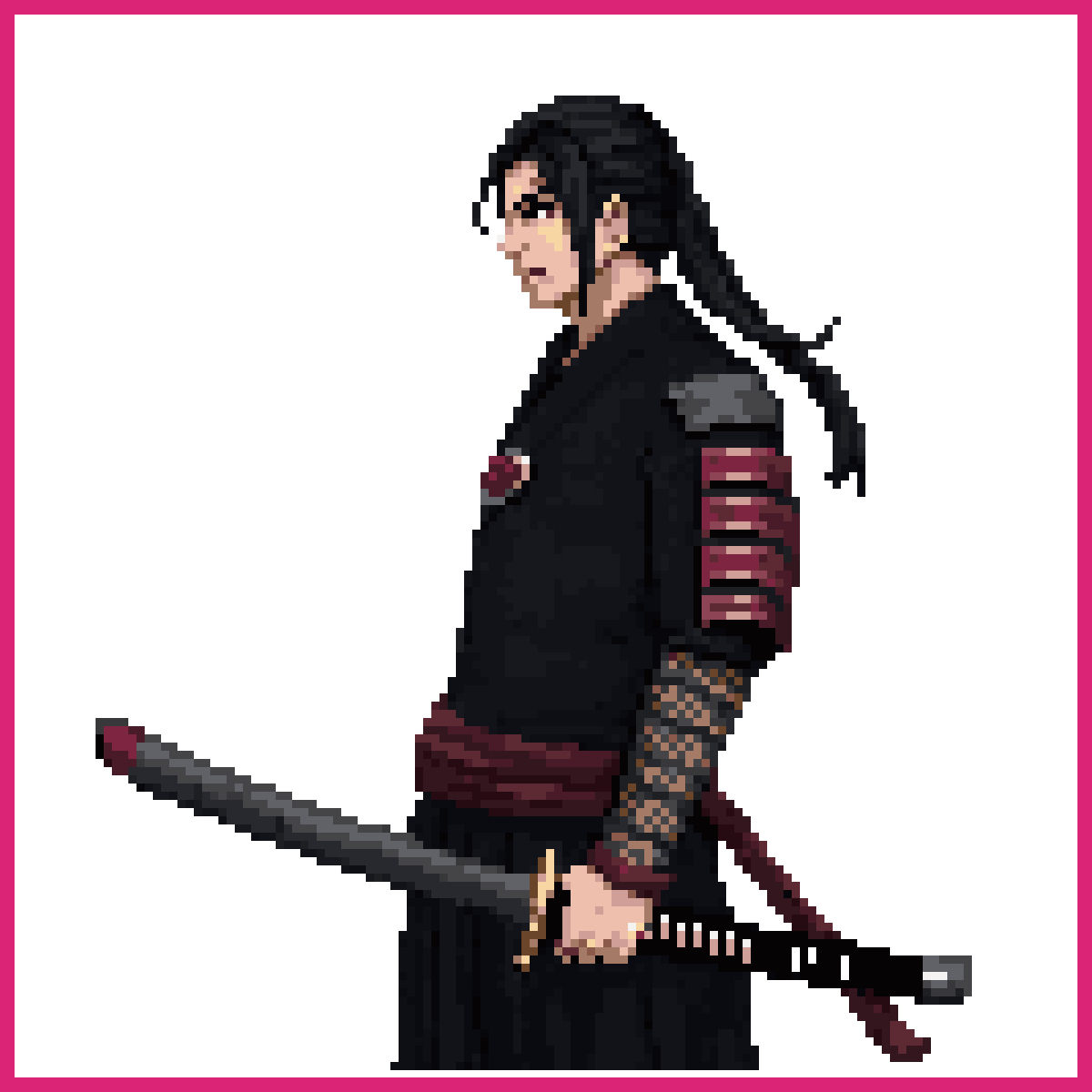 Samurai character with Odachi | Sprite-AI